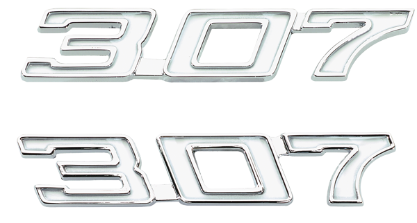 Trim Parts 4650 Fender Emblem 1970 Chevelle 307 Models 19...