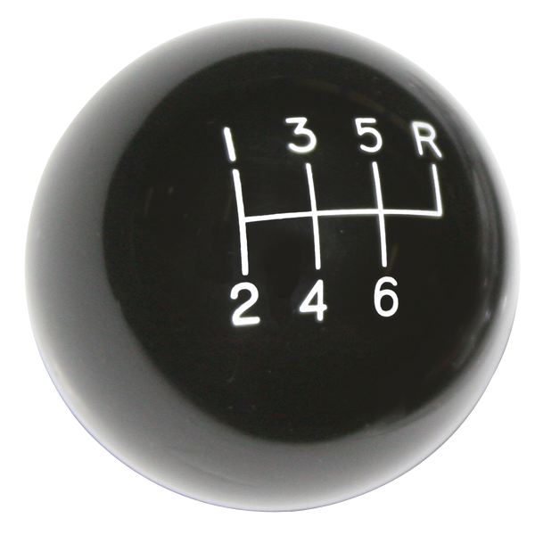 Hurst 1630140 black 6 speed shifter ball 3 8 16 threads