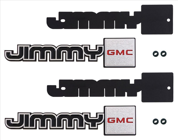 1981-1988 GMC Jimmy "GMC Jimmy" Fender Emblems. Pair