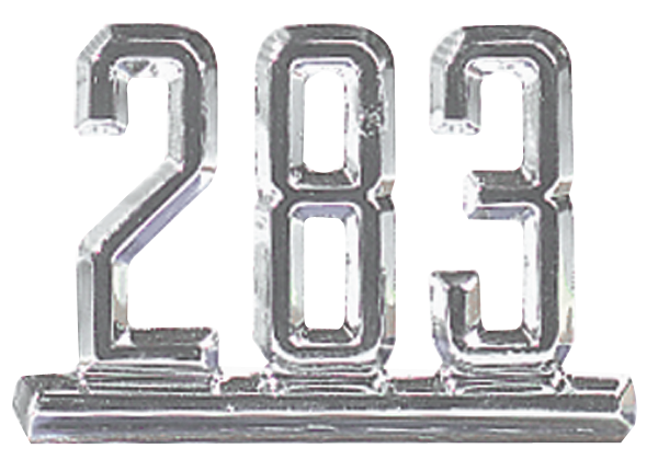 GM 3865833 Fender Emblem 1965 283 V81964-72 Chevelle Mont...