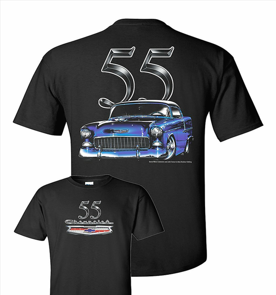 55 Chevy Black T-Shirt. X-Large