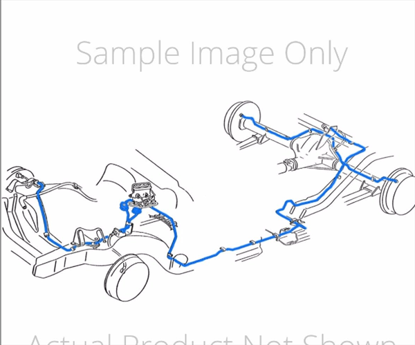 1955-57 Chevy Seven Piece Stainless Steel Brake Line