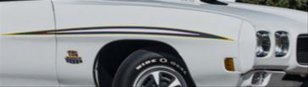 1964-72 GTO 1970 Blue Pink Orange Stripe Kit