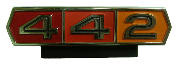 1965 Cutlass 442 grille emblem.