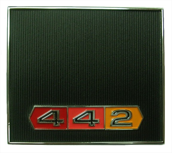 1966 Cutlass 442 dash emblem.