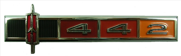 1965 Cutlass 442 dash emblem.