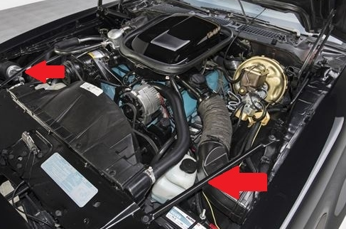 1977-1981 Firebird fender to radiator core support brace....