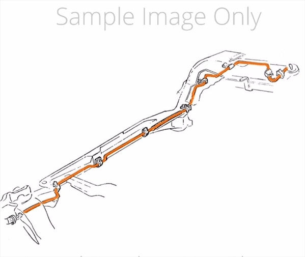 1955-57 Chevy 1955 1957 V8 Chevy 3/8 Front-Rear Fuel Line