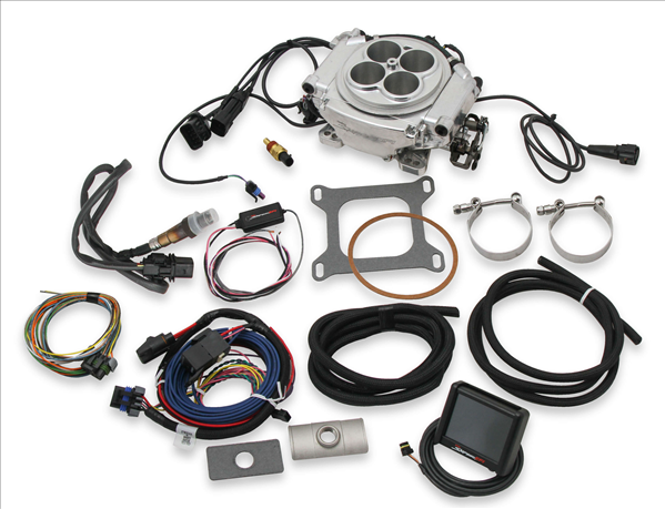 Holley Sniper Stealth 4150 Fuel Injection Kit - Shiny Finish