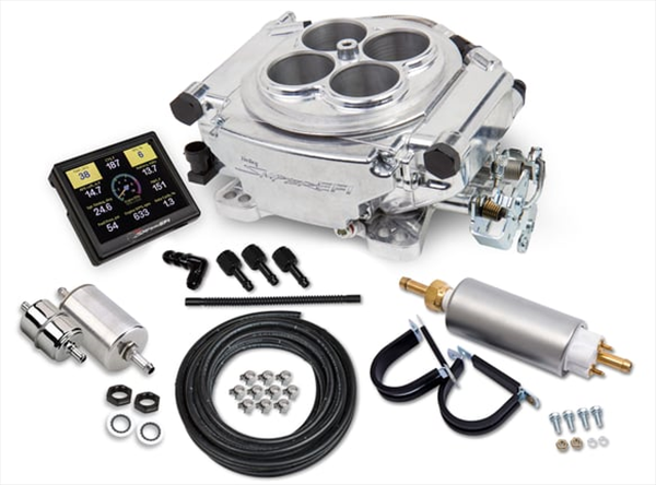 Holley Sniper Stealth 4150 Fuel Injection Kit - Shiny Finish