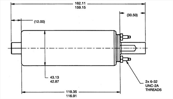 Walbro 255 LPH high pressure inline electric fuel pump.