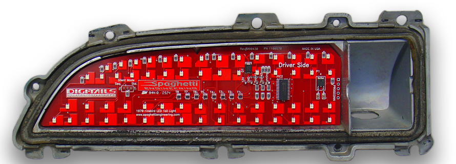 1970-73 Pontiac Firebird LED Tail Light Panels. Pair.