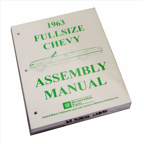 1963 Chevrolet Full Size Car Factory Assembly Manual