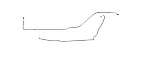 Fine Lines FRA69JL Mild Steel Rear Axle Brake Line 1967-8...