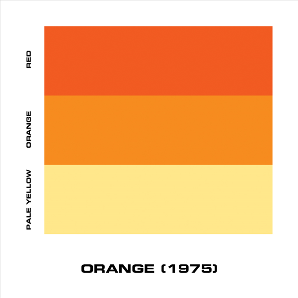 1967-81 Camaro Orange Red Light Orange Decal Kit