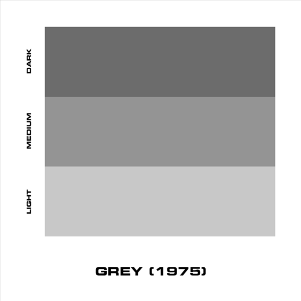 1967-81 Camaro Three Shades Of Gray Decal Kit
