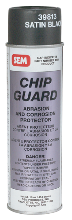 Chip guard black spray can Black