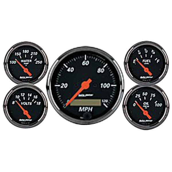 Auto Meter 1402 Street Rod Series 5 piece analog in dash ...