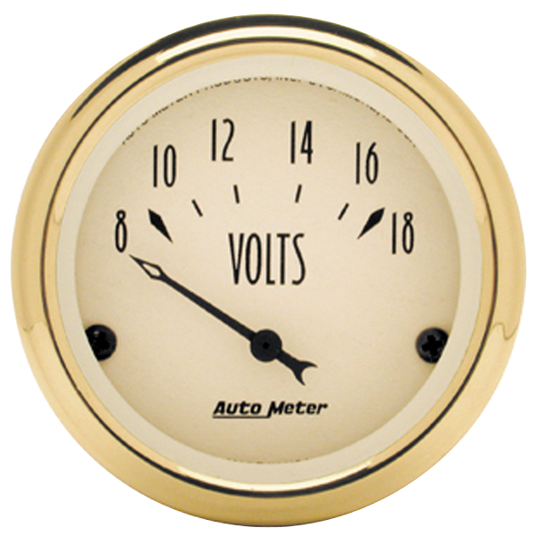 Auto Meter 1592 Street Rod Series 2 1 16 voltmeter Golden...
