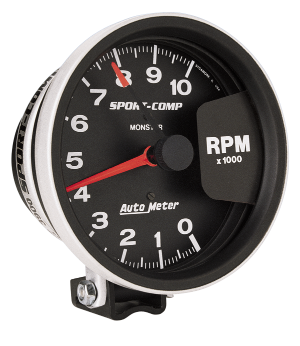 Auto Meter 3900 Sport Comp monster tachometer black 5 fac...
