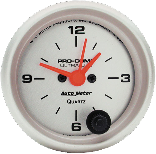 Auto Meter 4385 Ultra Lite 2 1 16 analog clock