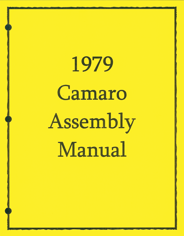 1979 Camaro factory assembly manual