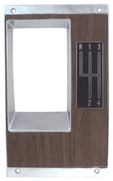 1967-81 Camaro Console 4 Speed Shift Plate 1968 Models
