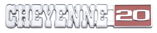 Trim Parts 9722 1971 1972 Chevy Cheyenne 20 Fender Emblem...