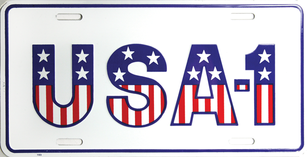 1967-81 Camaro Usa 1 Specialty License Plate