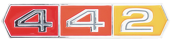 1964-72 Cutlass 442 Trunk Emblem 442 1966