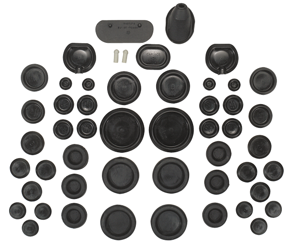 1966-74 A B E-Body Deluxe 43 Piece Body Plug Kit