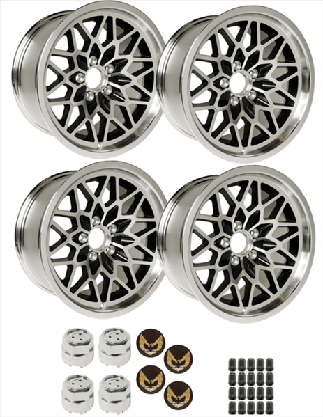 1967-81 Firebird 17 X 9 Cast Aluminum Snowflake Wheel 4 ...