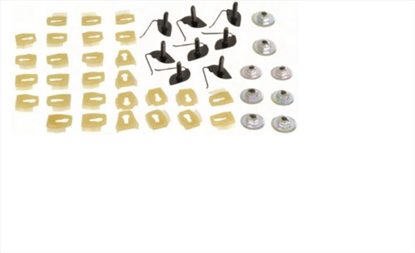 Reproduction body side molding clips for 1968-1972 Chevelle.