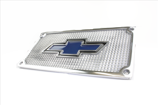 Chevrolet Truck Aluminum Step Plates with Blue Bow-Tie Emble