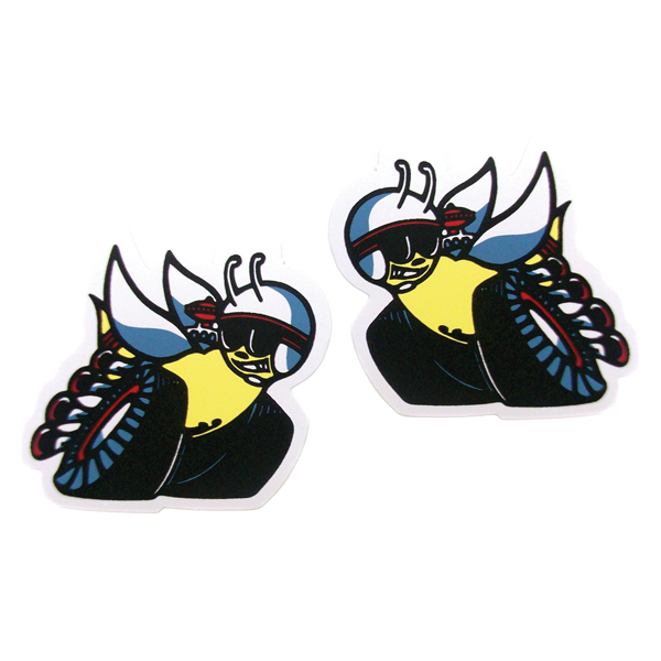 Outside quarter window Scat Pack Bee decals for Do
