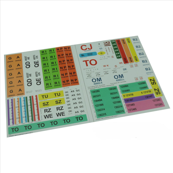 1964-72 Chevelle Monte Carlo El Camino Detail Decals 196...