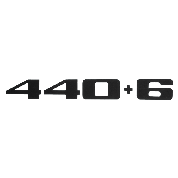 1966-74 A B E-Body 440+6 Black Fender Decal Black