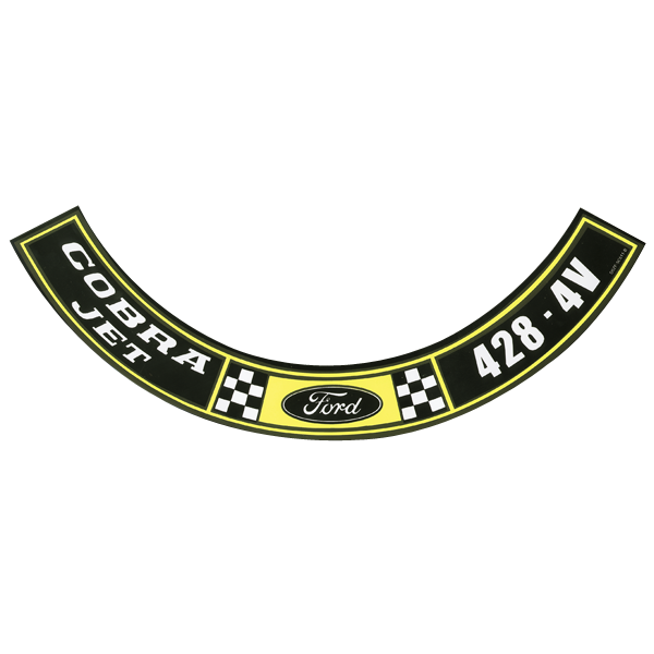 1964-73 Mustang 1970 428 4 Bbl Cobra Jet Air Cleaner Decal