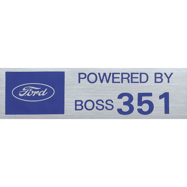 1964-73 Mustang Powered By Boss 351 Valve Cover
