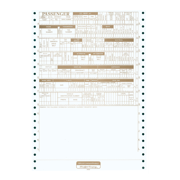 1964-73 Mustang 1971 Blank Assembly