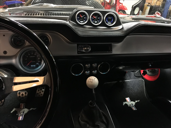 1967 Mustang Red Dash Pad