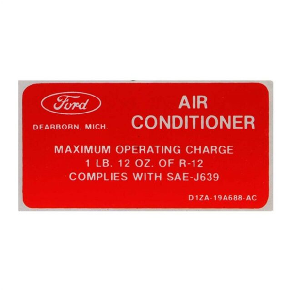 1964-73 Mustang 1971 1973 A/C Charge Decal
