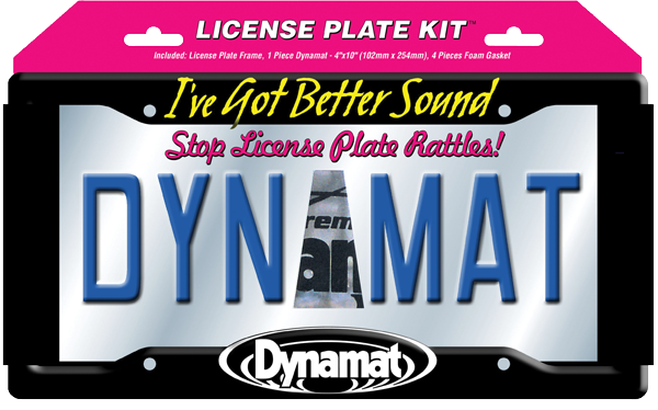 Dynamat 19100 Xtreme license plate kit