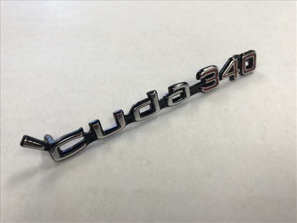 1970-1973 Cuda 340 hood emblem 3443159 3443158