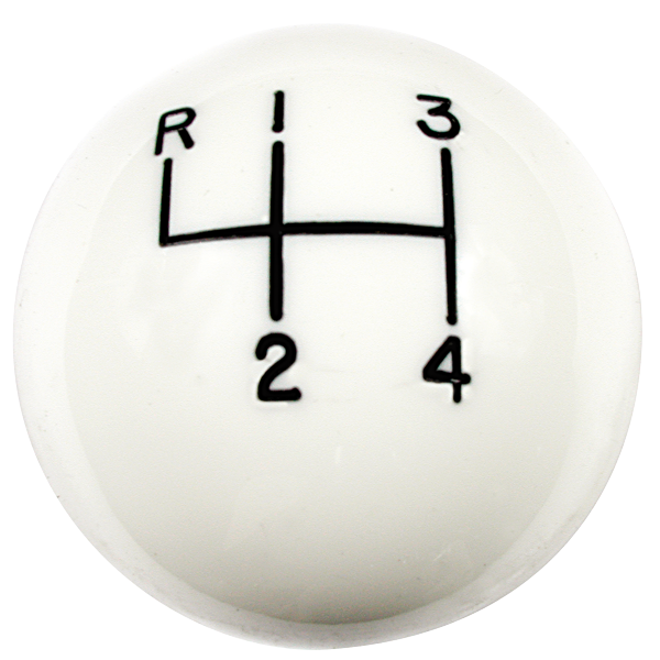 Hurst 1630003 shift knob 4 speed shift pattern