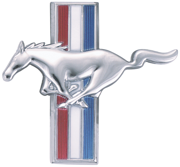 1964-73 Mustang Lh Running Horse Fender Emblem 1967 1968...