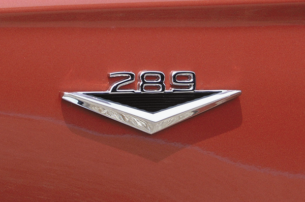 1964-73 Mustang 289 Fender Emblem 1965 1966 Models