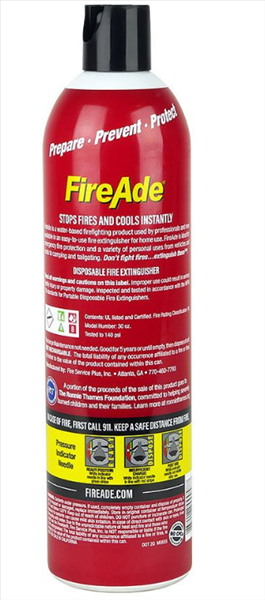 FireAde Fire Extinguisher 30oz environmental friendly