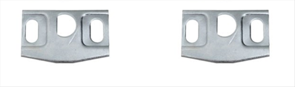 1970-1973 Mustang Hood Lock Latch Brackets. Pair.