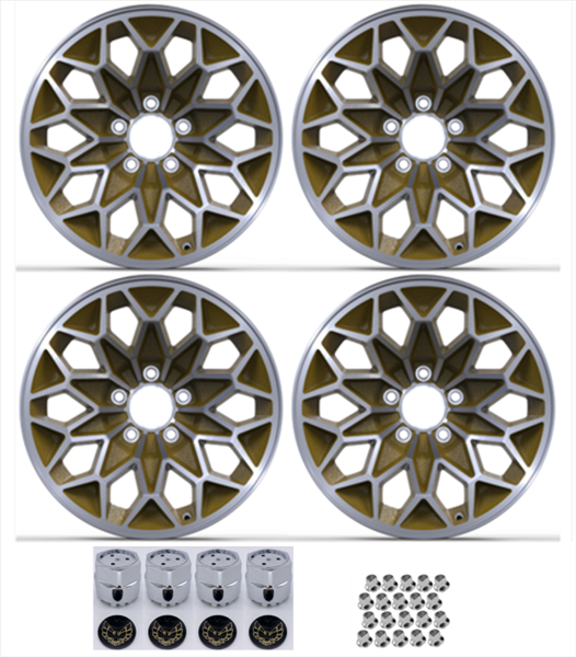 Set of 4 15 x 8 Bandit Snowflake wheels